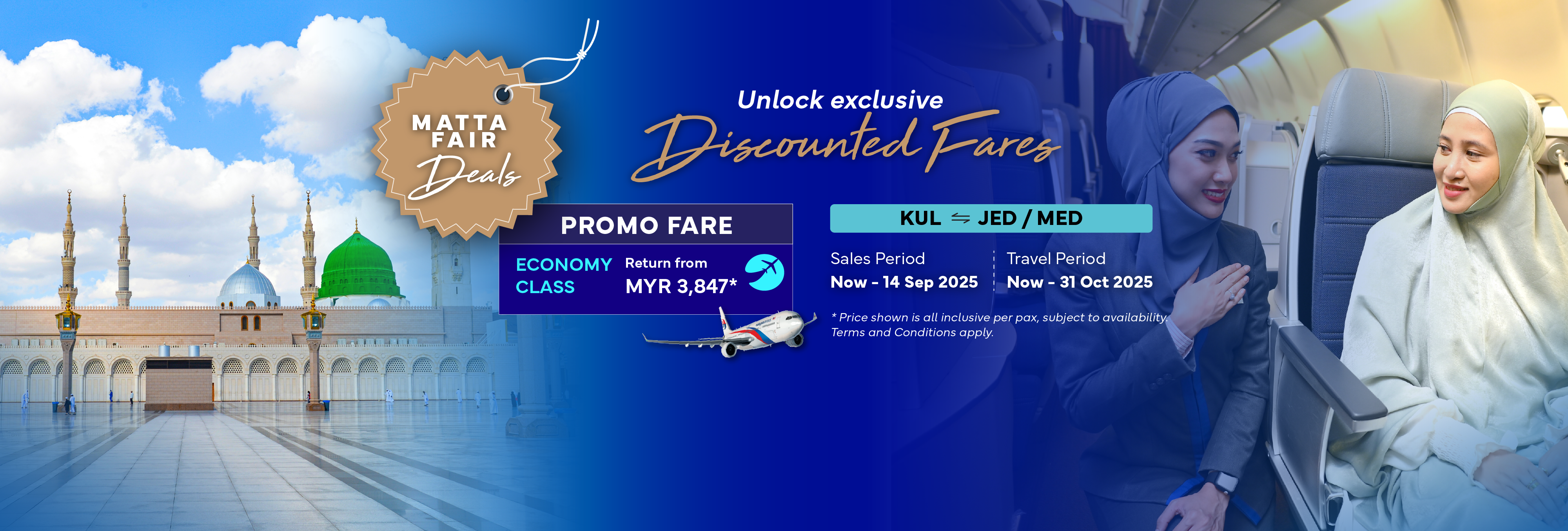 Amal by Malaysia Airlines | Book Direct Umrah Flights with the Best ...
